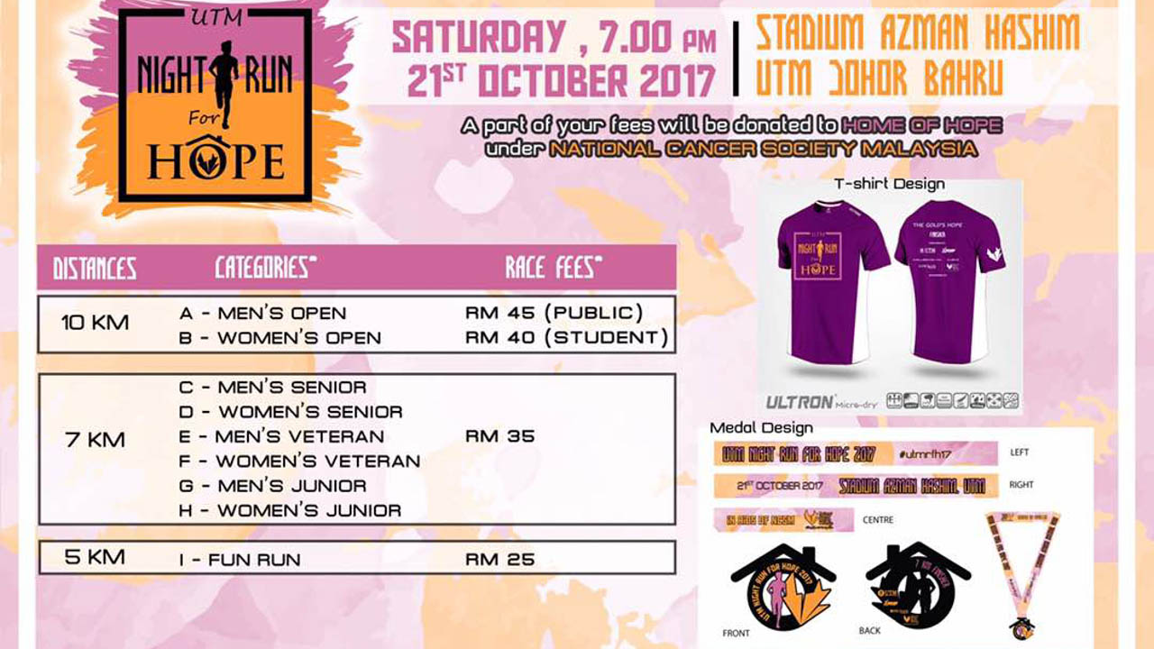 UTM Night Run For Hope 2017 | RunSociety – Asia's Leading Online ...